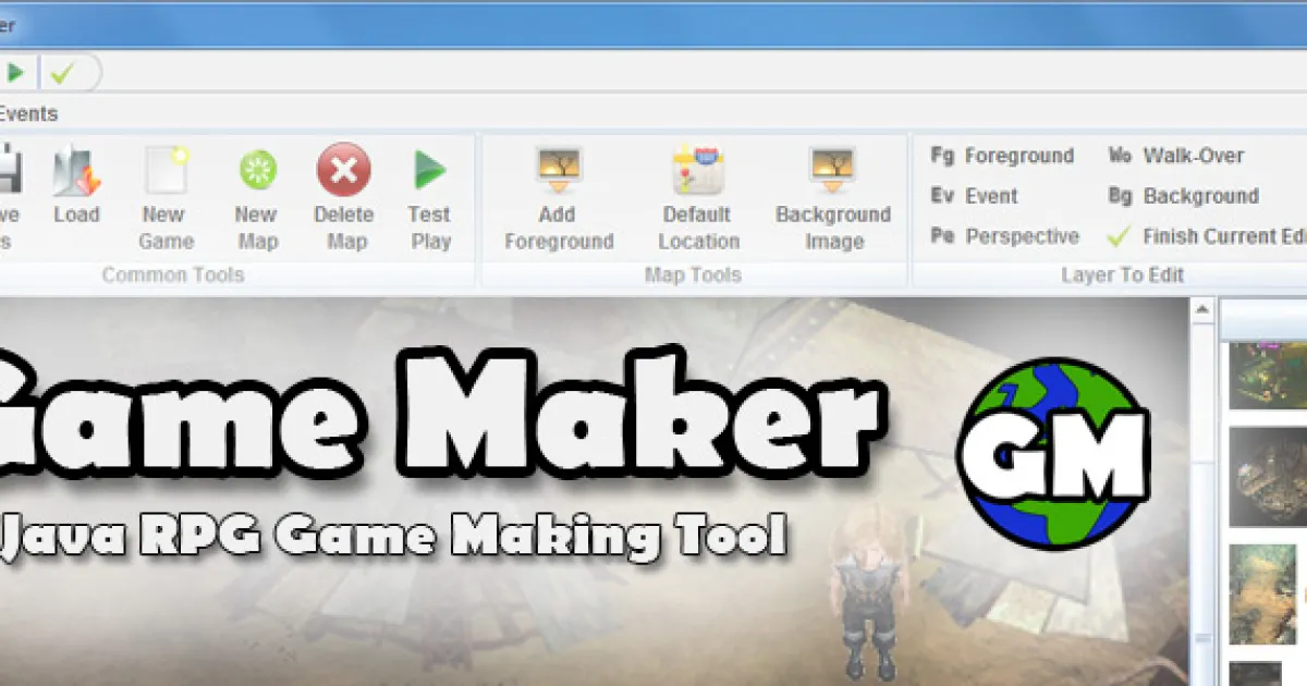 Java RPG Game Maker for Windows, PC, MAC, Linux