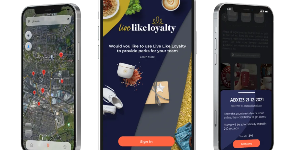 Live Like Loyalty Mobile App (Employee Rewards App)