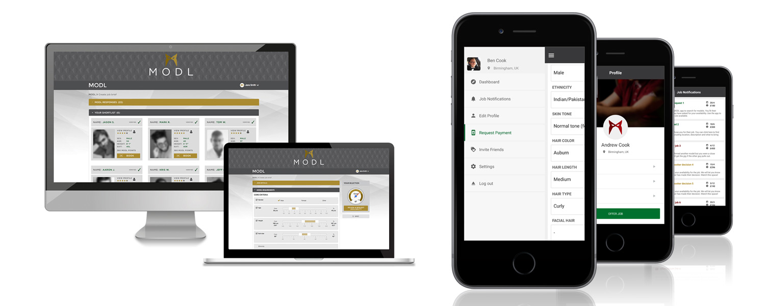 MODL Marketplace Mobile App Development Case Study (Modelling Industry)
