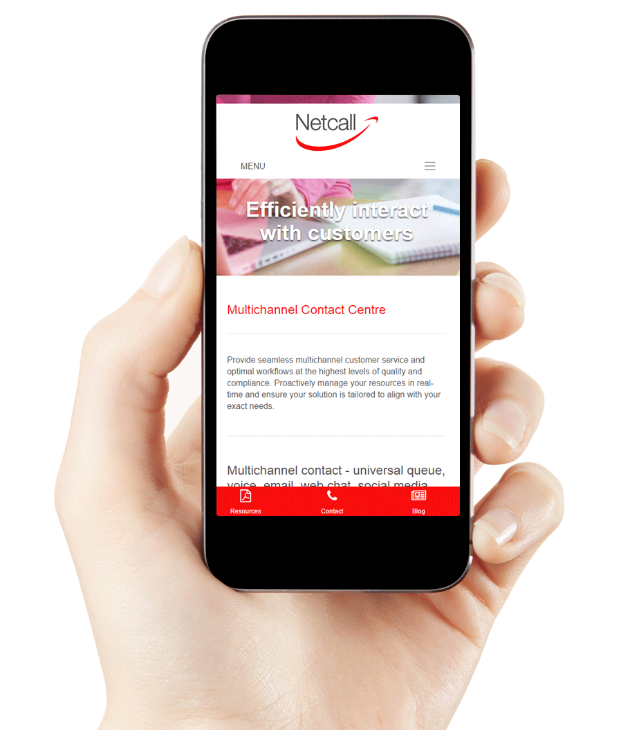 Netcall Telecom Website Design and Resource Centre